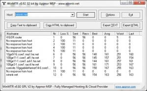 Guia de como usar o MTR no Windows com o WinMTR