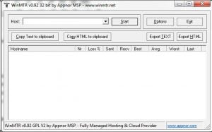 Guia de como usar o MTR no Windows com o WinMTR
